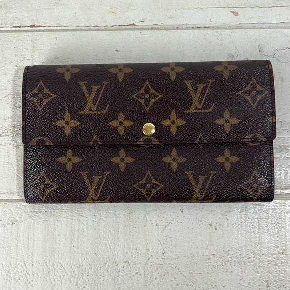 Louis Vuitton | Bags | Louis Vuitton Monogram Portefeiulle Sarah Long ...